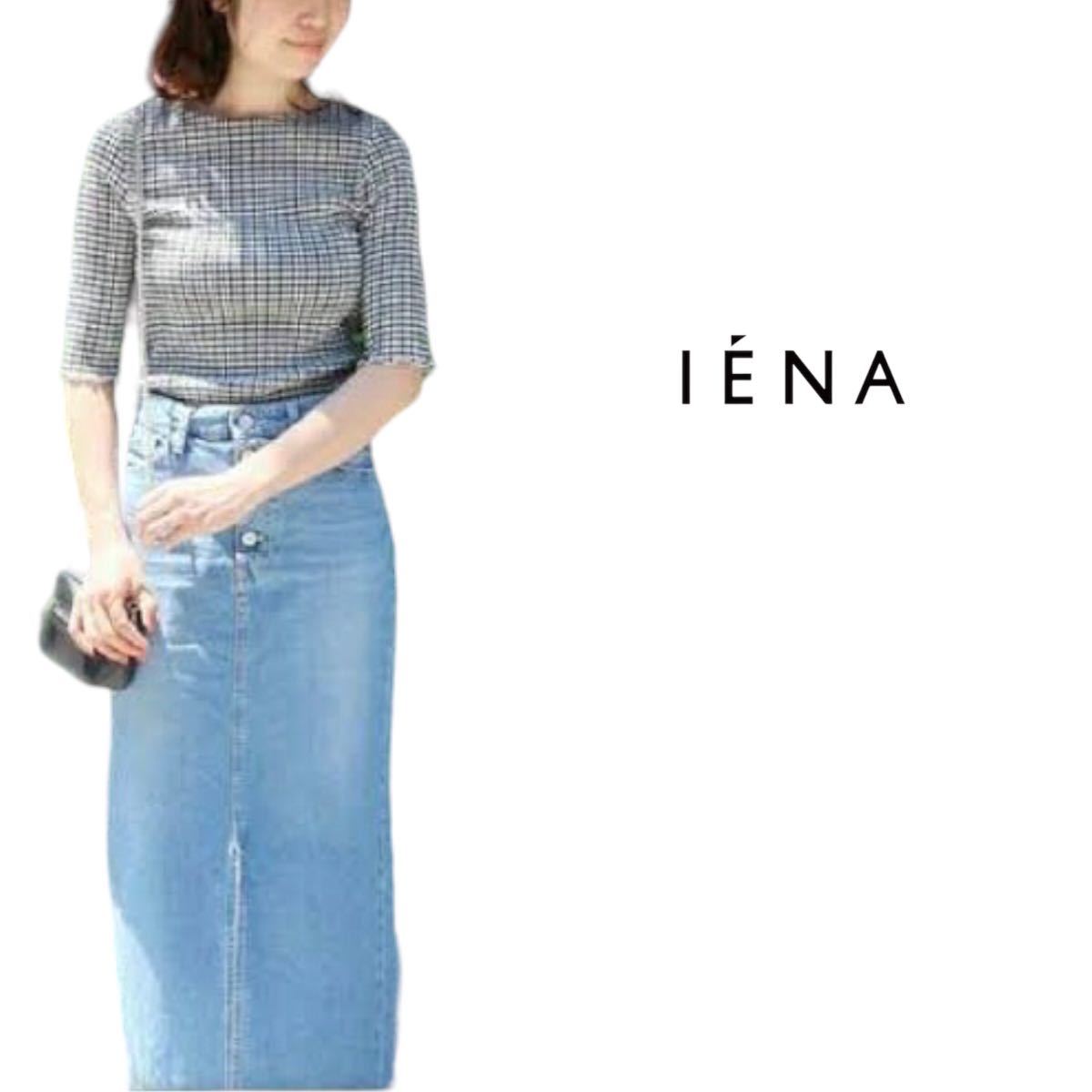 代購代標第一品牌－樂淘letao－美品 IENA イエナ 洗える ギンガムチェック柄 トップス プルオーバー F 日本製 レディース