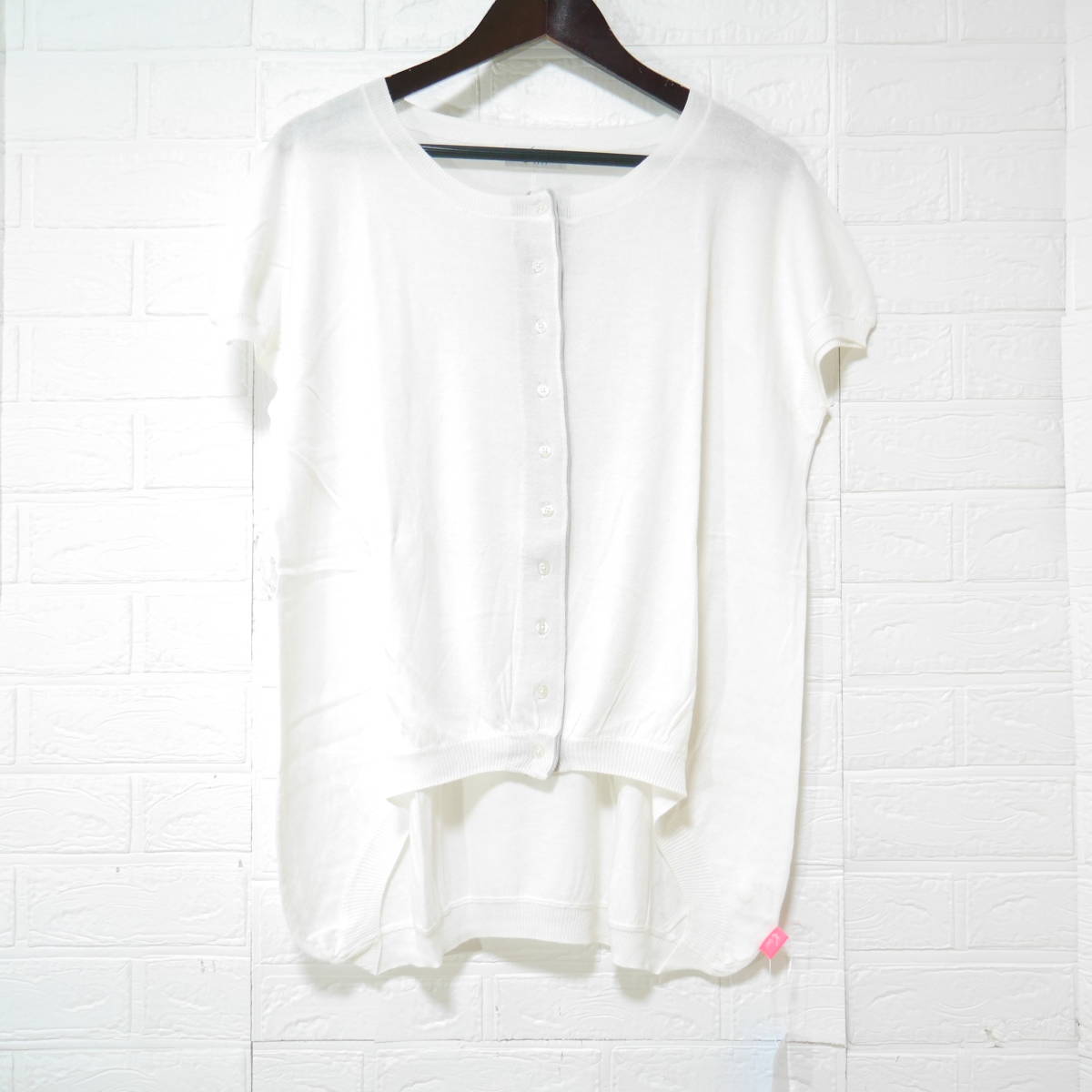 Yahoo!オークション - A658 KiKKi | キッキ カーディガン 白 未使用 サ...