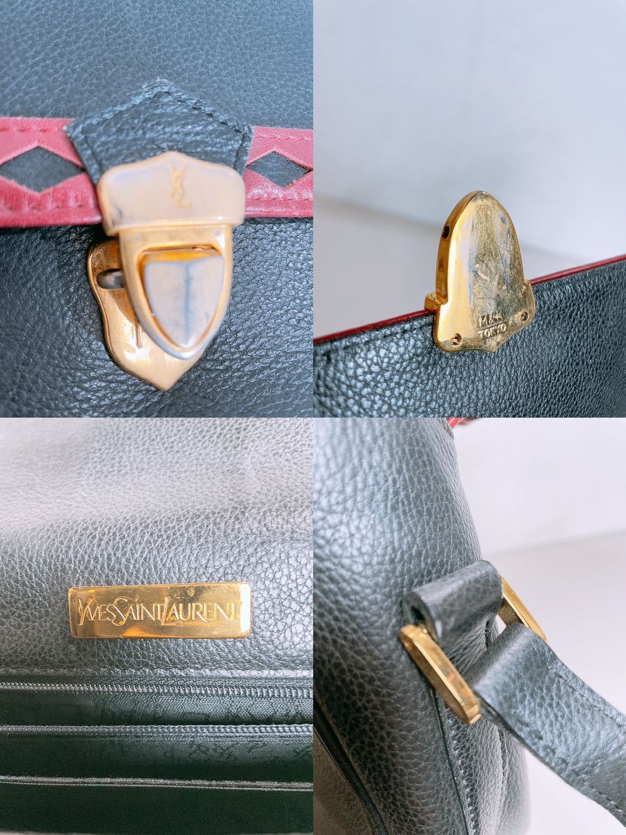 代購代標第一品牌－樂淘letao－Yves Saint Laurent イヴサンローラン ヴィンテージ ショルダーバッグ レディース イヴサンローラン アンティーク レトロ ゴールド金具 YSL