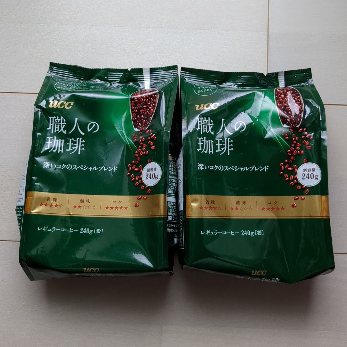 UCC 職人の珈琲 深いコクのスペシャルブレンド 240g 2袋｜PayPayフリマ