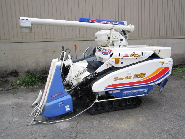 代購代標第一品牌－樂淘letao－【ズームオーガ★美品】イセキ 2条刈りコンバイン HVA216G ビバ216 ズームオーガ 刈取スライド 取説あり