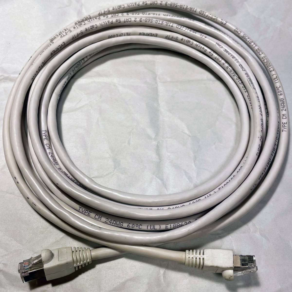 Yahoo!オークション - Cat5 LANケーブル 6m x1