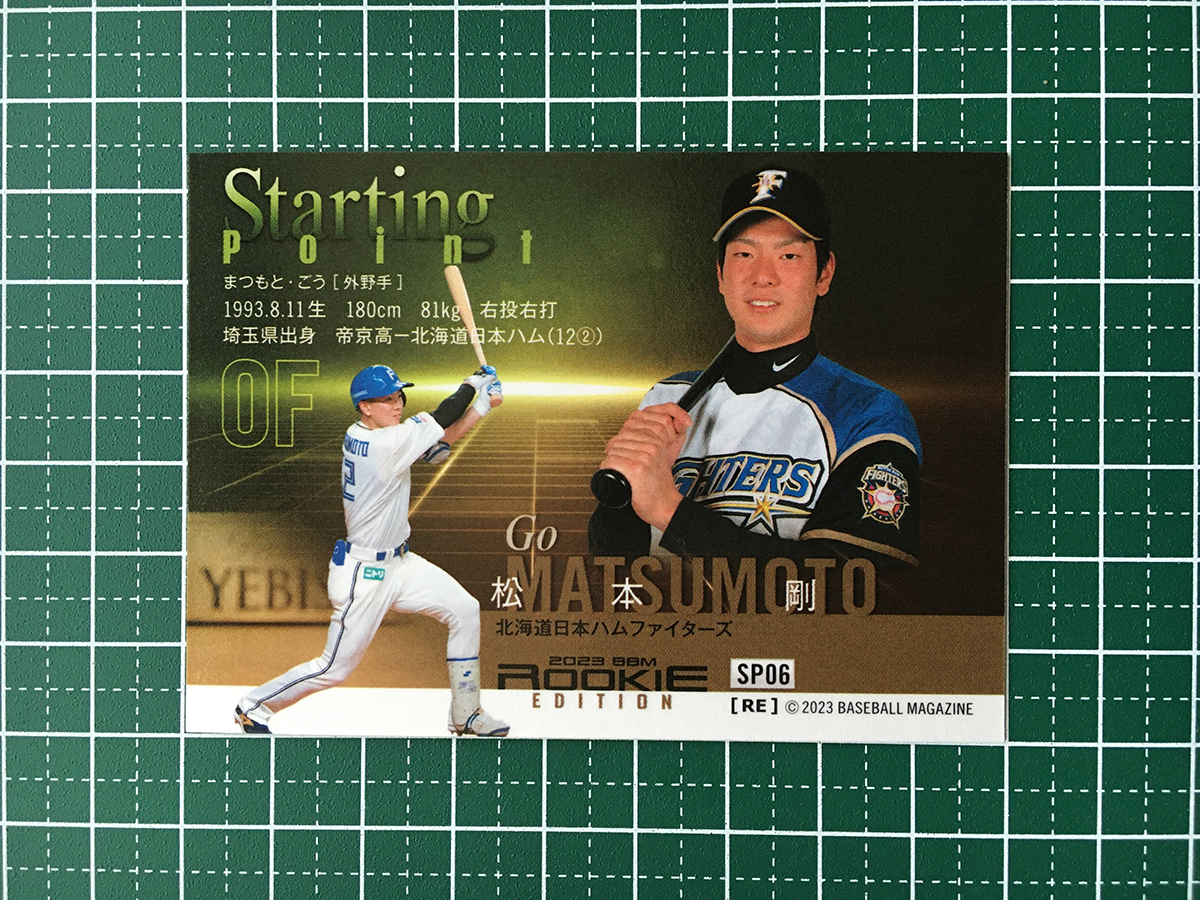 Yahoo!オークション - BBM 2023 ルーキーエディション #SP06 松本剛[...