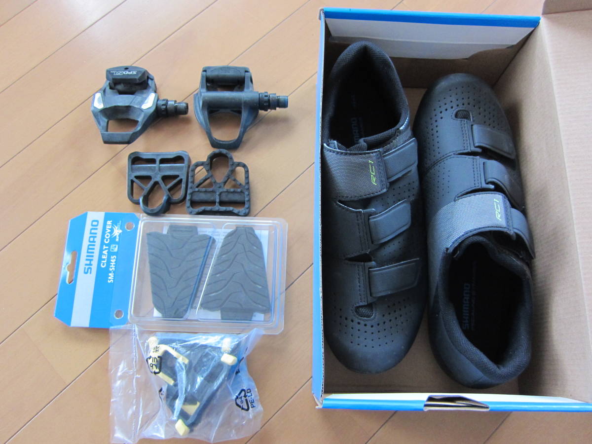 Yahoo!オークション - シマノ RC1 27.8cm 中古 ペダルセットで 付属品...