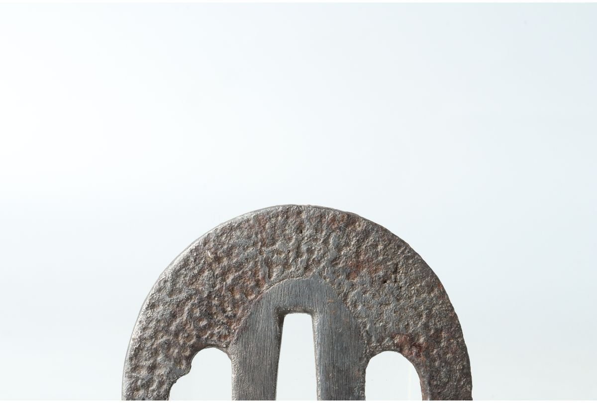 Yahoo!オークション - [URA]刀剣美術/鉄地鼠と大根図丸形鍔/57g/12-6-5...