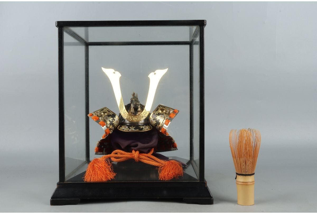 Yahoo!オークション - [URA]尚美堂製/銀製兜置物/総重量約2.1㎏/12-6-1...