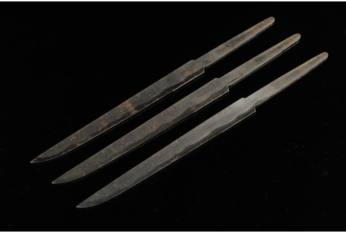 Yahoo!オークション - [URA]刀剣美術/小柄3本まとめて/総重量約54g/4-6...