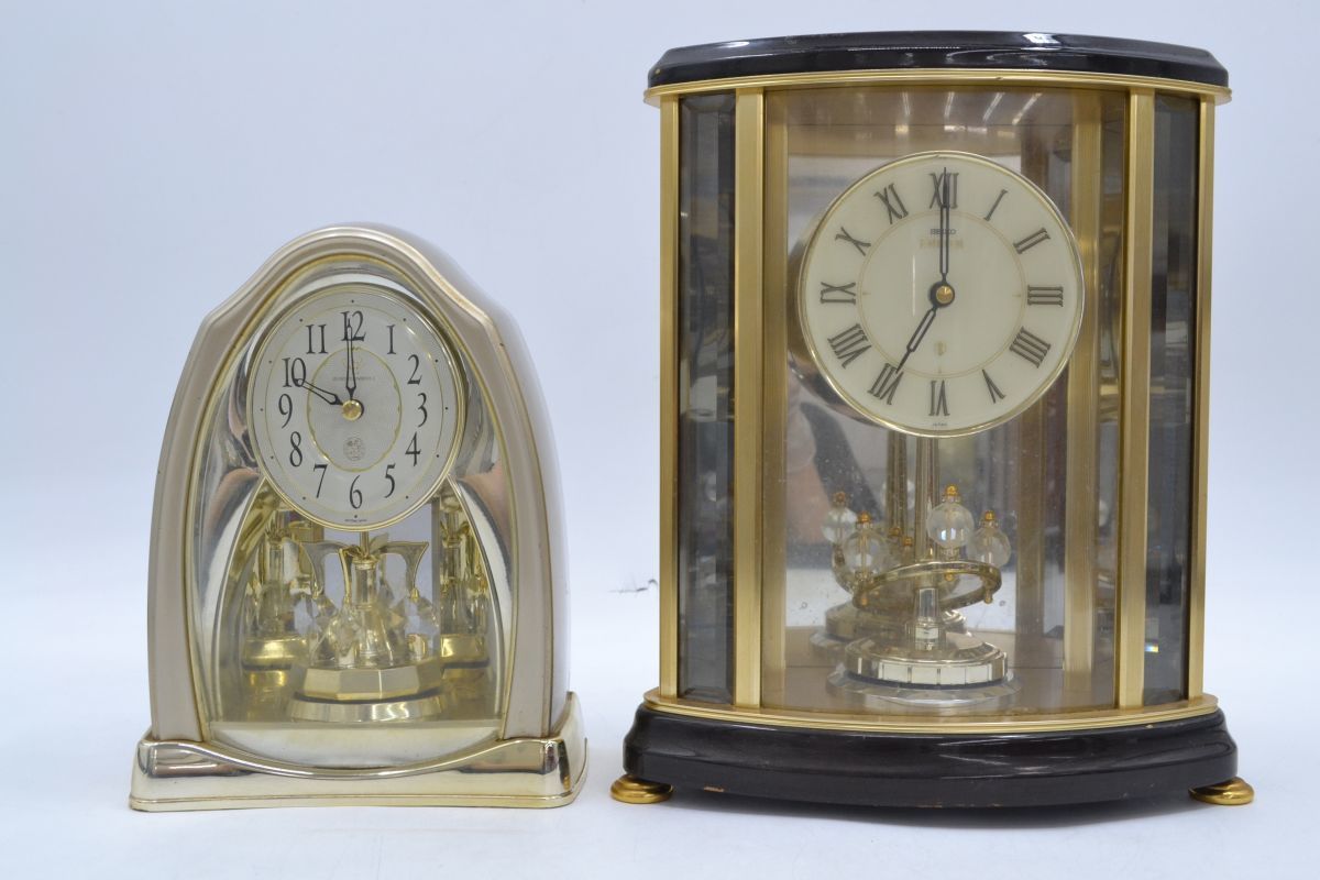 Yahoo!オークション - (86M 0607N12) 1円～ 置時計 2点 SEIKO QUEEN EL...