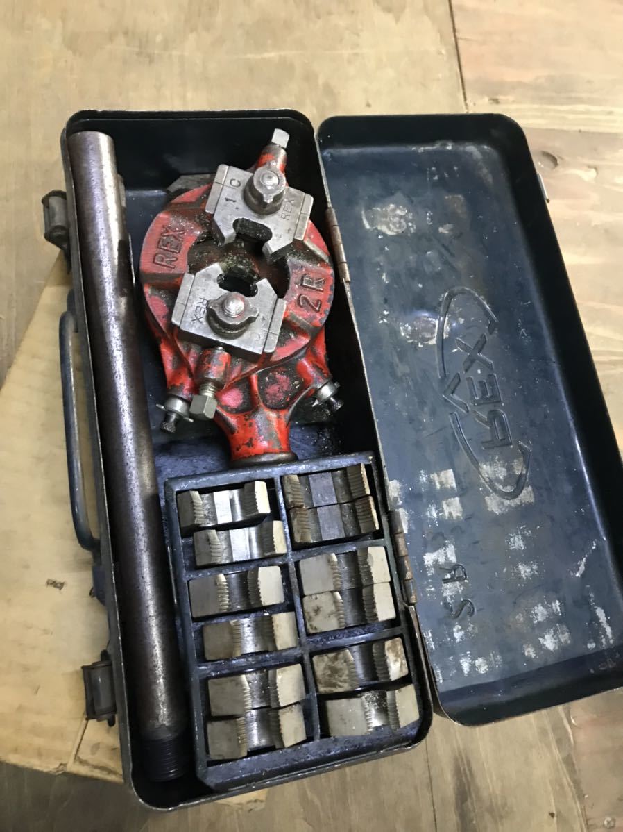 代購代標第一品牌－樂淘letao－refle0 【中古】REX 手動 ねじ切り機 レッキス 2R 【現状品】パイプねじ切り 工具