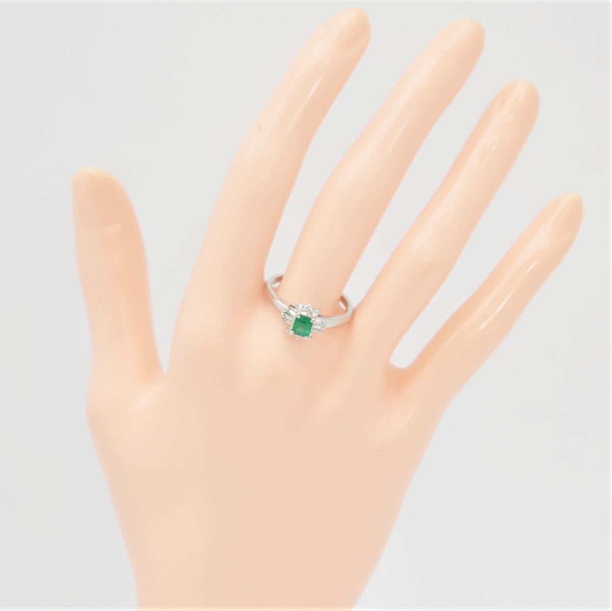 S 1円スタート Tasaki タサキ 田崎 エメラルド ダイヤ リング Pt900 プラチナ E0 31ct D0 26ct 約12号 指輪