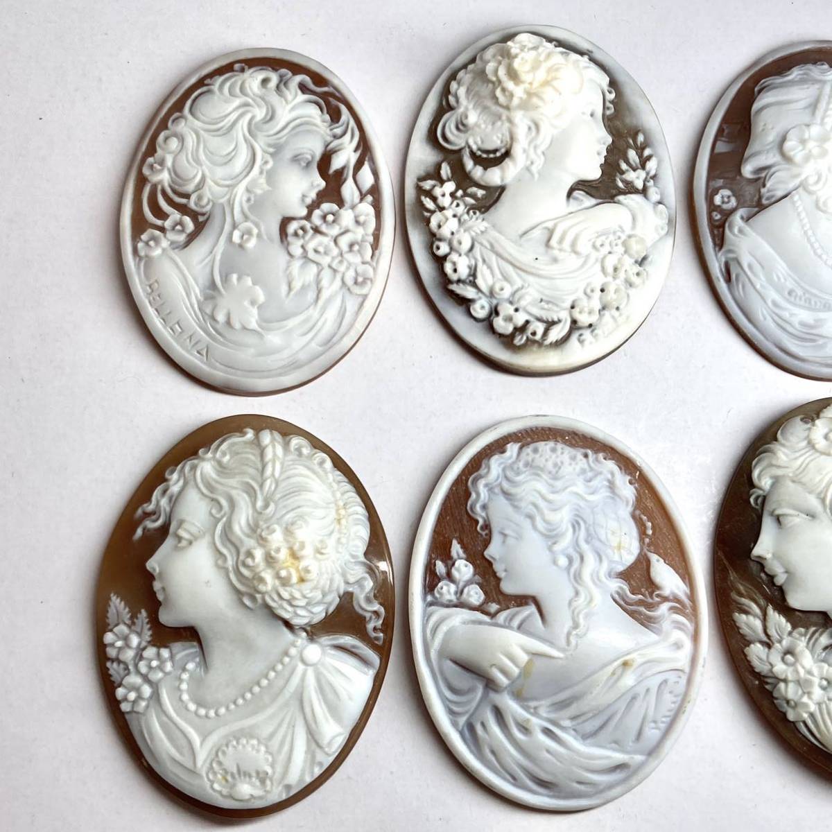 シェルカメオ6点おまとめ45g J 225ct 裸石 ジュエリー jewelry shell cameo 貴婦人 ブローチ 彫刻 作家物 DB1 ②(カメオ)｜売買されたオークション情報 ...