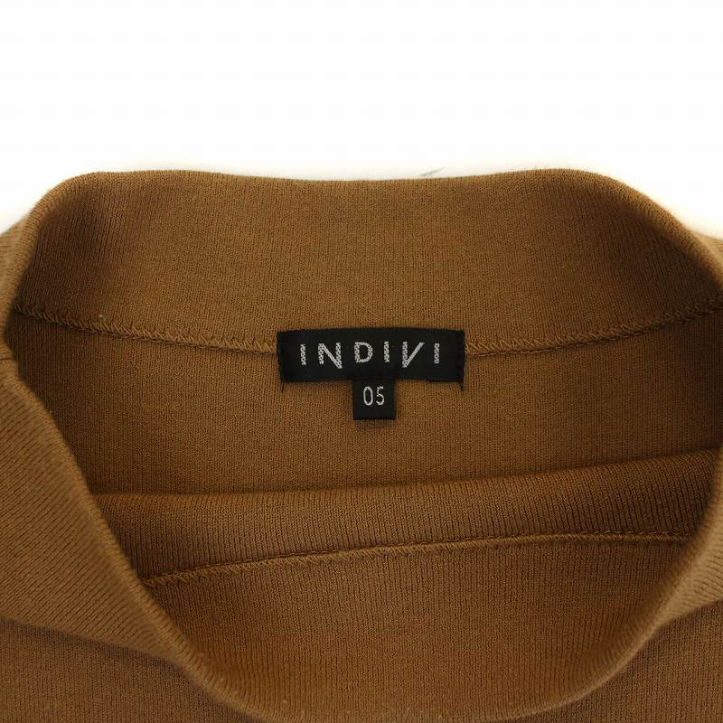 Yahoo!オークション - インディヴィ INDIVI ニットパフ袖プルオーバー ...