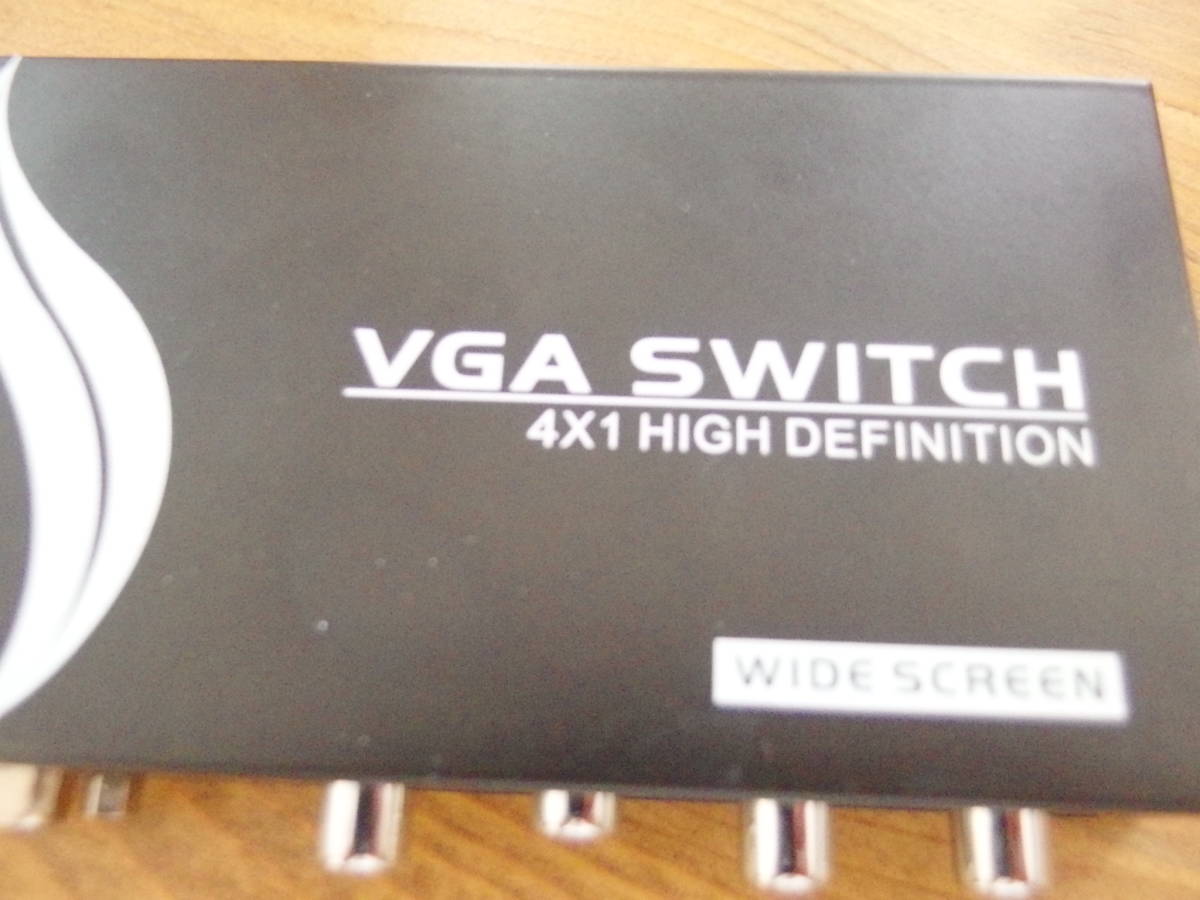 WIDE SCREEN対応 VGA SWITCH 4x1 High Definition(ディスプレイ切替器)｜売買されたオークション情報、yahooの商品情報をアーカイブ公開 ...