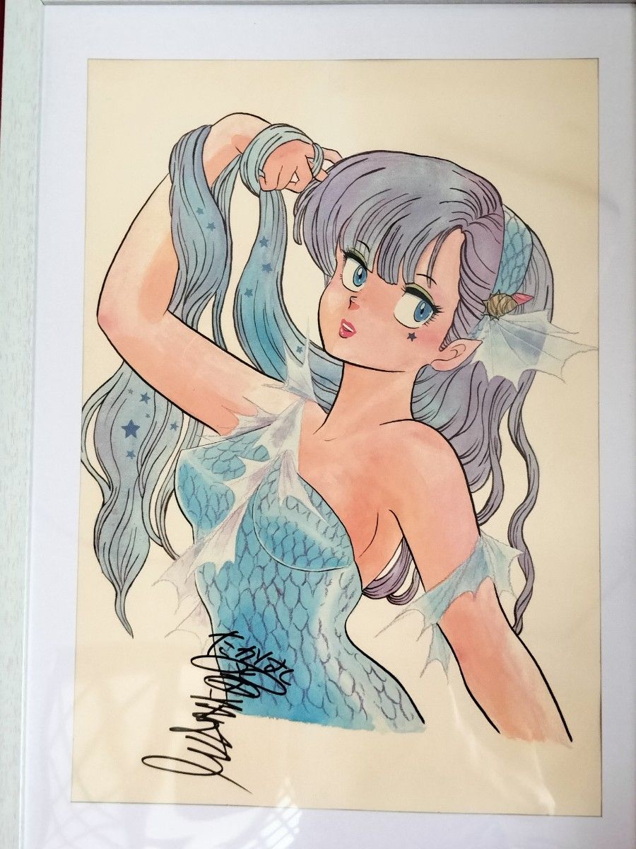 コミック劇画村塾 高橋留美子 サイン入りカラー複製原画 コミック劇画村塾 高橋留美子 サイン入りカラー複製原画