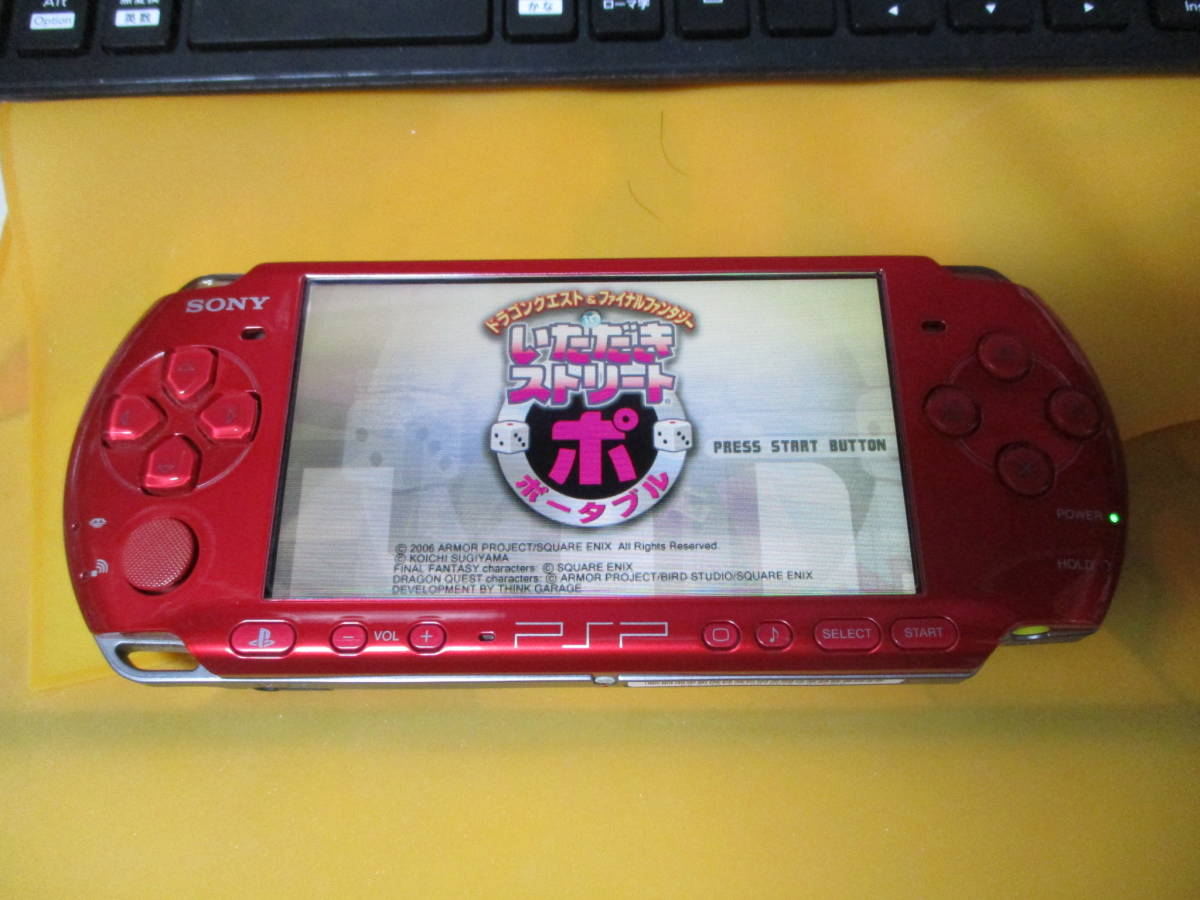 Yahoo!オークション - 中古 PSP-3000 ラディアント・レッド SCE ソニー...