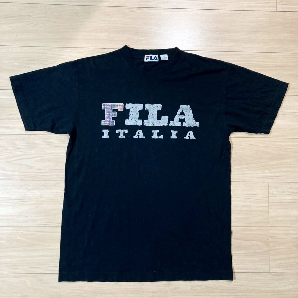 Yahoo!オークション - FILA フィラ Tシャツ 半袖シャツ Lサイズ 黒