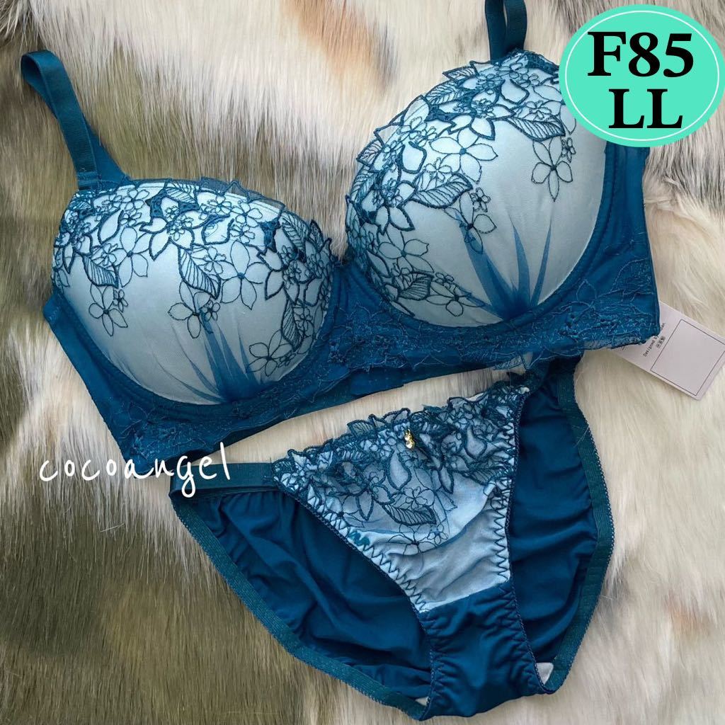 Yahoo!オークション - F85 LL グリーン系 上下セット 新品 ブラ&ショー...