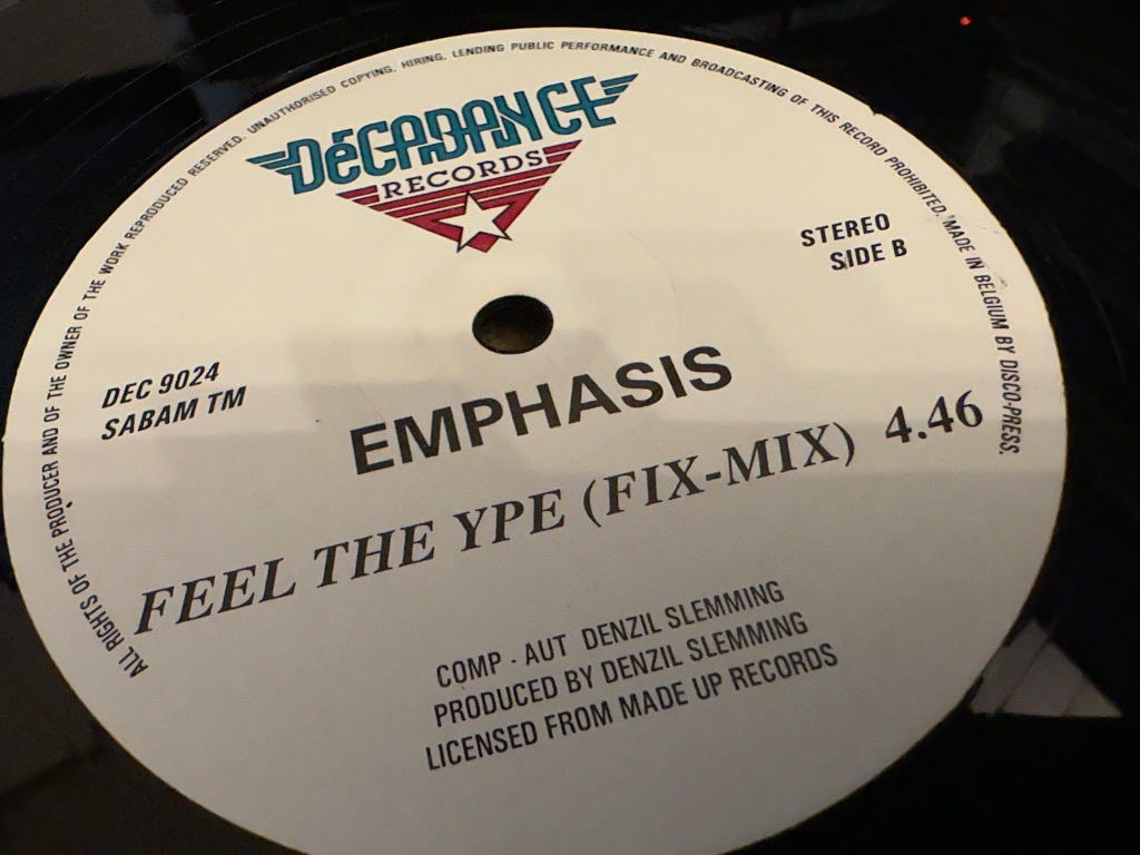 12”★Emphasis / Feel The Hype / ユーロ・ハウス / テクノ！
