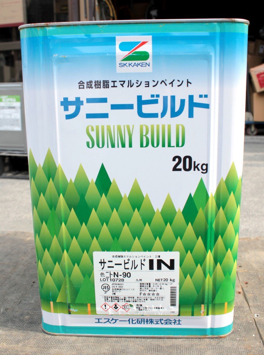 品 エスケー化研 合成樹脂エマルションペイント サニービルドIN ニトN-90 鉛白色 20kg 内装用 艶消し 水性 防火 在庫2(塗料)｜売買されたオークション情報、yahooの商品情報を ...