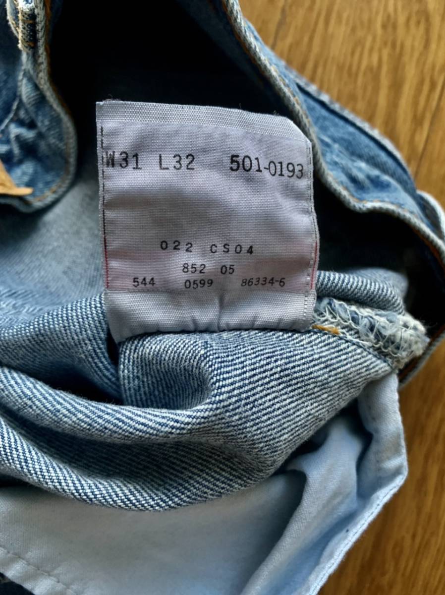 Yahoo!オークション - 90s Levi's 501 W31 USA製 1999製 オリジナル ヴ...