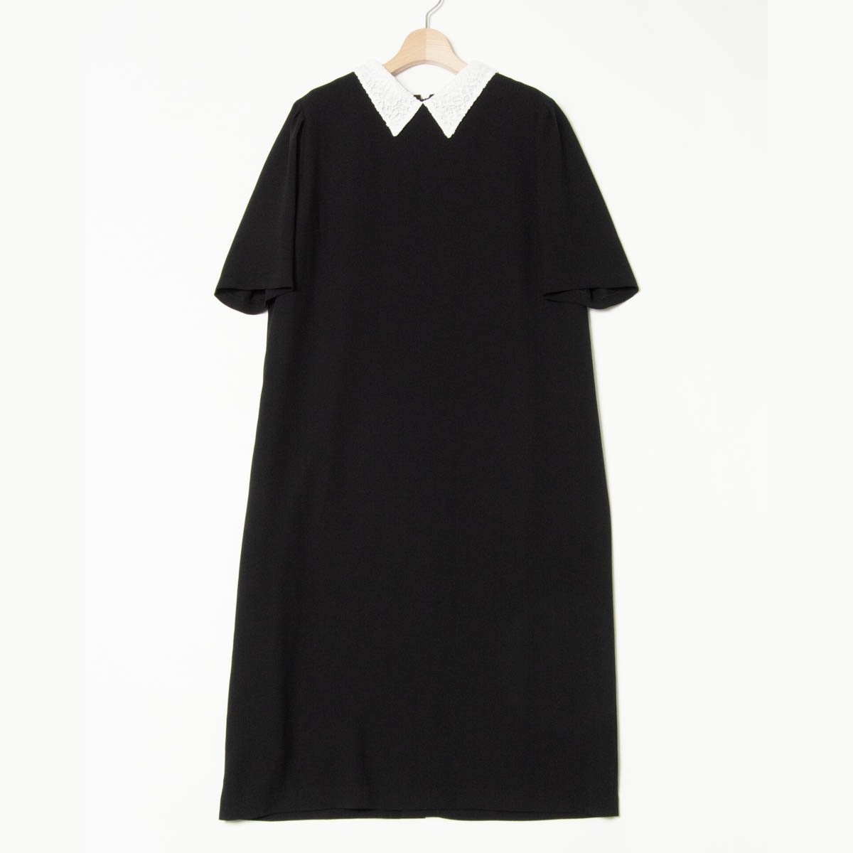 Yahoo!オークション - INDIVI インディヴィ 衿2WAYミディ丈ワンピース ...