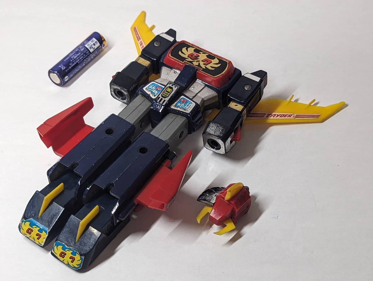 代購代標第一品牌－樂淘letao－クローバー 無敵ロボ トライダーG7 DX ダイカスト 超合金 当時物 3467