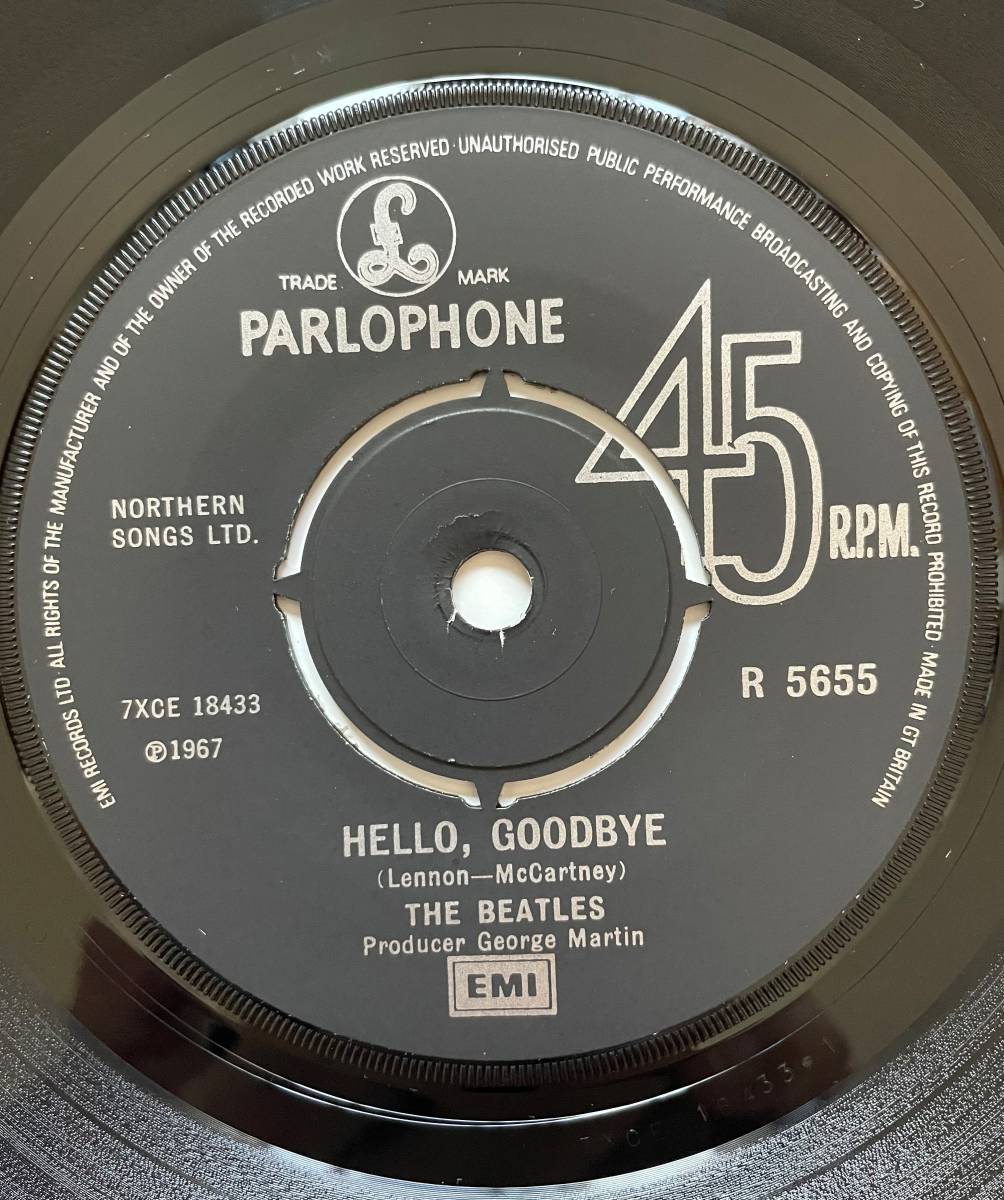 極上盤 UK EP Hello Goodbye THE BEATLES ビートルズ ジョンレノン ポールマッカートニー ジョージハリソン リンゴスター(Beatles, The)｜売買された ...