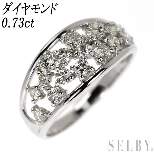 Yahoo!オークション - Pt900 ダイヤモンド リング 0.73ct SELBY