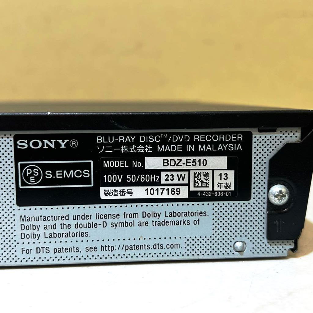 Yahoo!オークション - #F17D SONY BDZ-E510 13年製 ブルーレイ ディス...