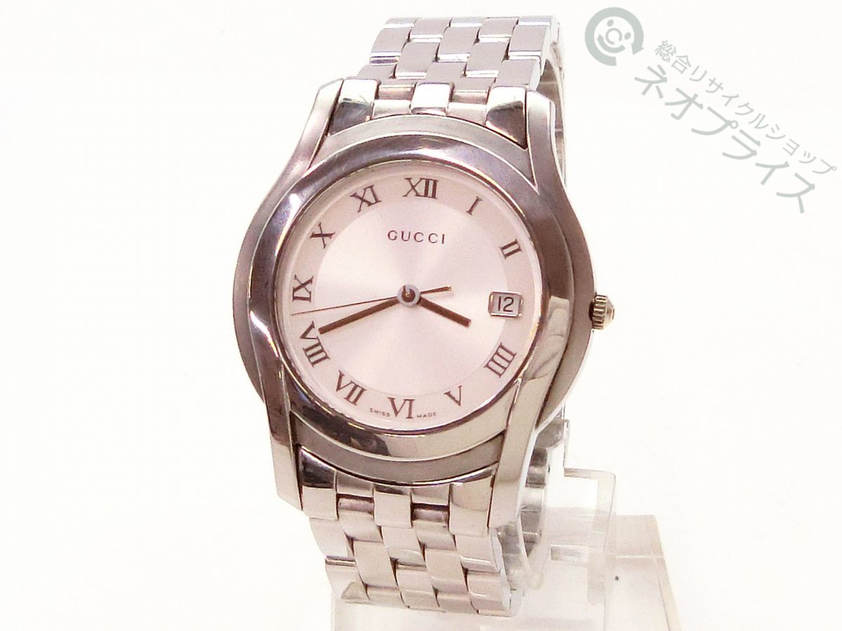 Yahoo!オークション - A4790 GUCCI グッチ 5500M クオーツ メンズ 腕...