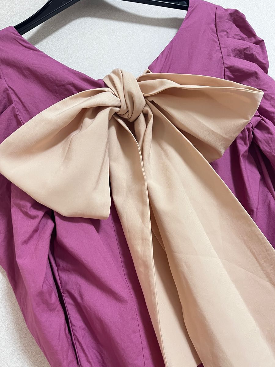 her lip to Back Ribbon Midi Dress|Yahoo!フリマ(旧PayPay her lip to Back Ribbon Midi Dress|Yahoo!フリマ(旧PayPay