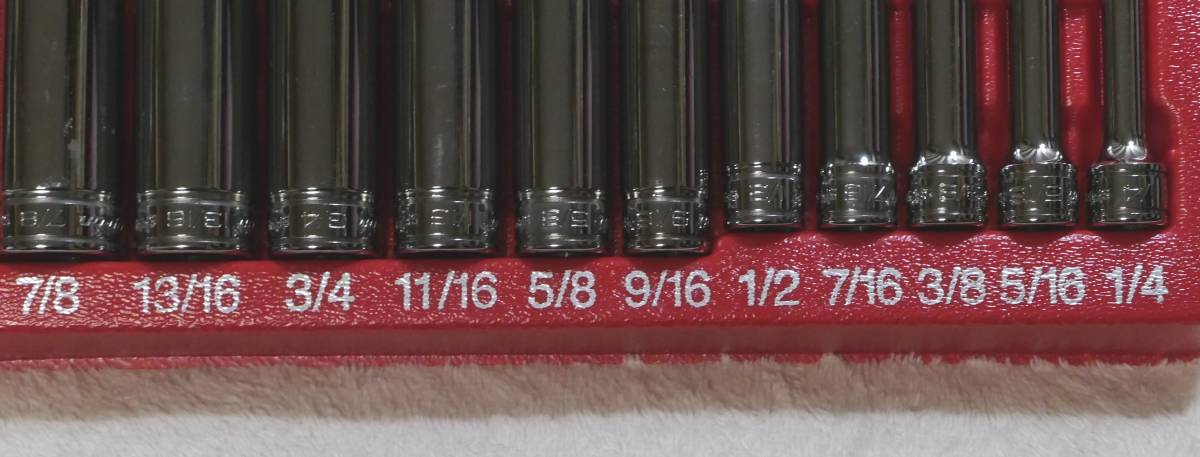 ほぼ /Snap-on_211SFY 3/8sq 12point ディープソケットセット インチ/2010年製(ソケットレンチ)｜売買されたオークション情報、yahooの商品情報をアーカイブ ...