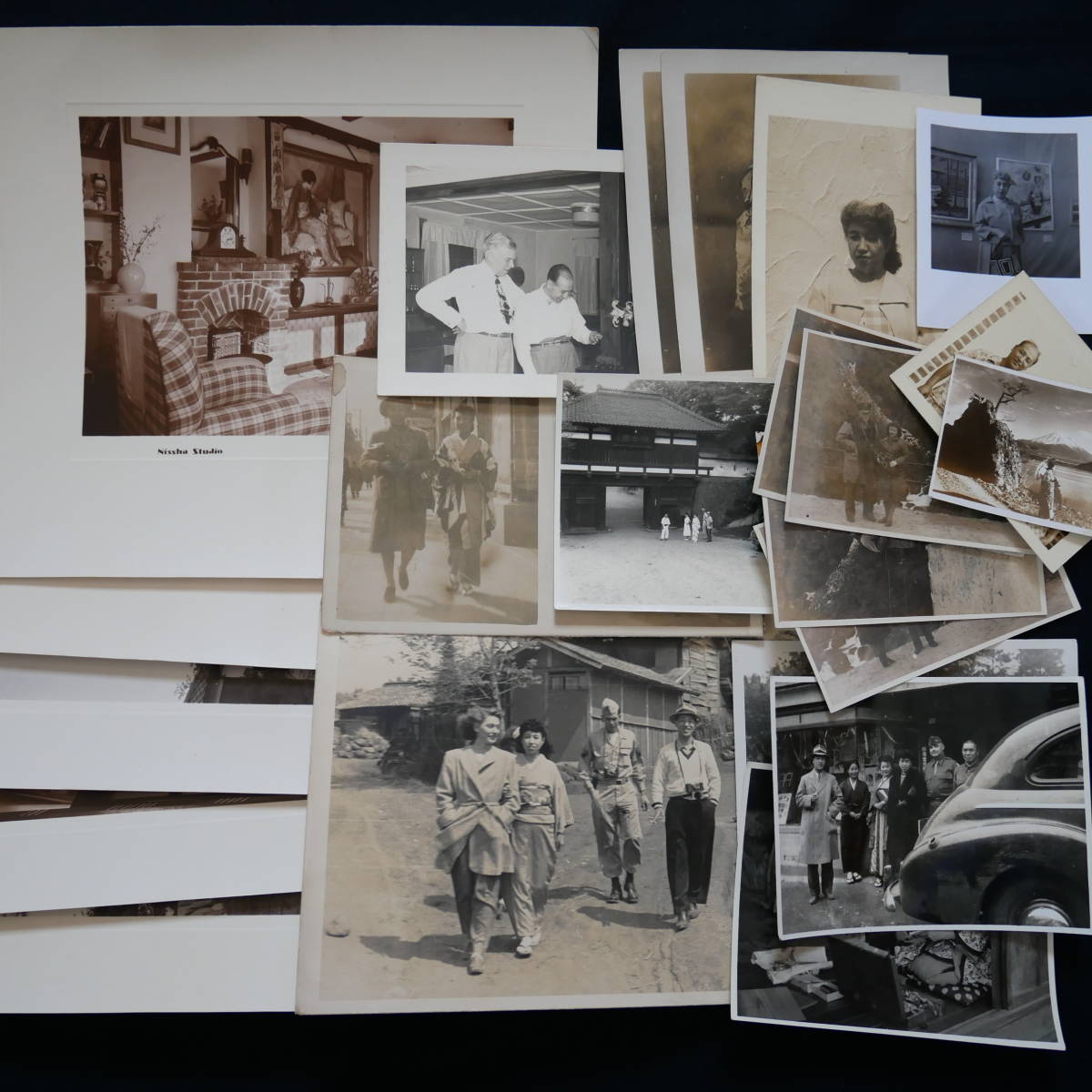 Yahoo!オークション - GHQ 米軍 進駐軍 軍人と日本人女性 写真 戦前 戦...