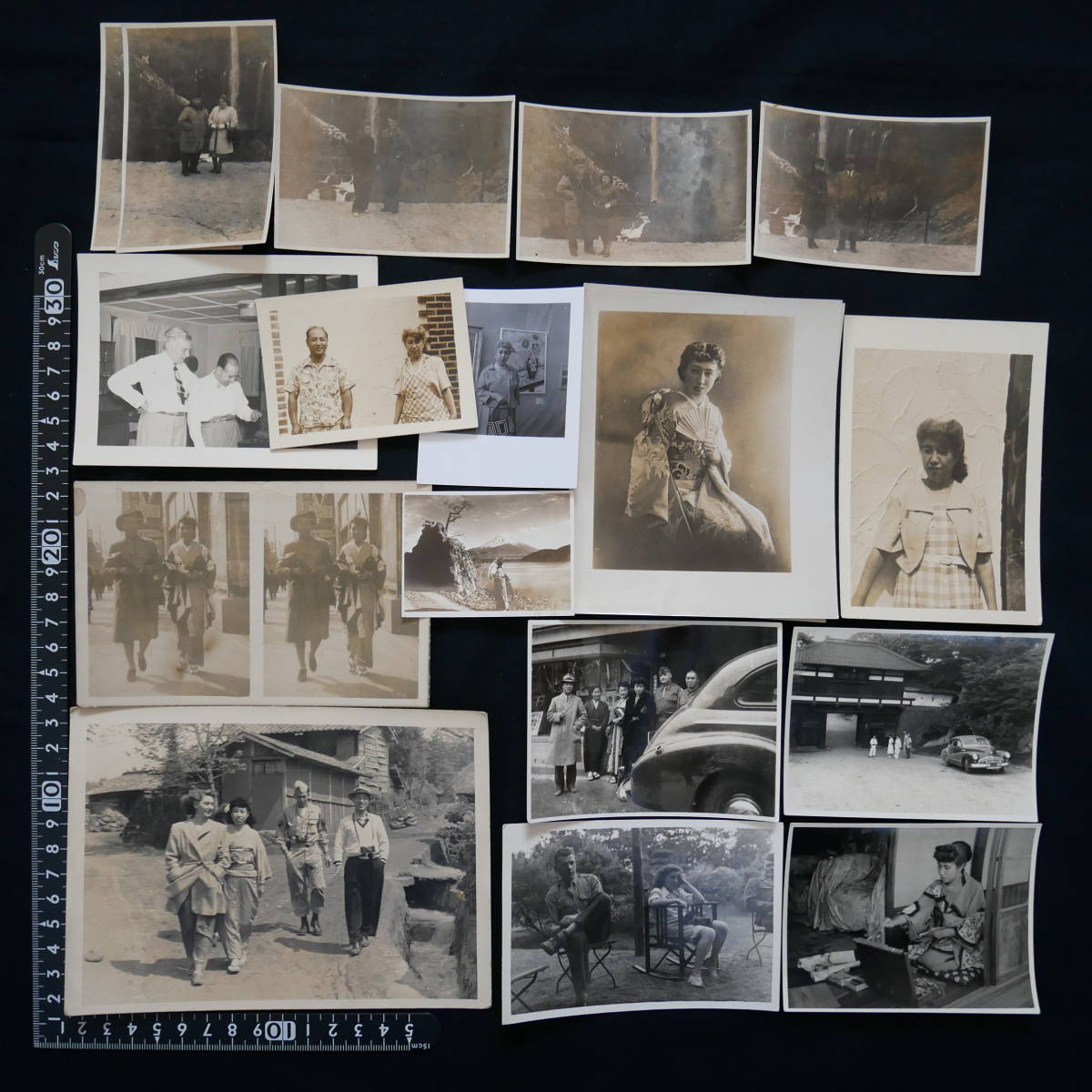 Yahoo!オークション - GHQ 米軍 進駐軍 軍人と日本人女性 写真 戦前 戦...