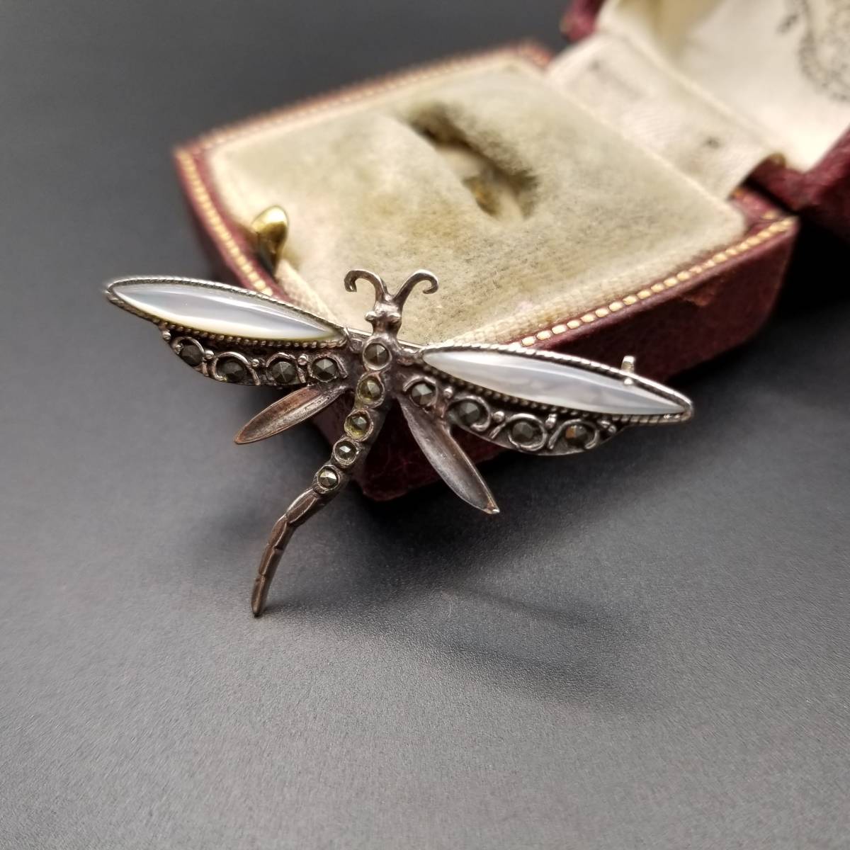 トンボ パール マーカサイト 装飾 925 シルバー ヴィンテージ ブローチ 銀 レトロ 彫金 昆虫 蜻蛉 6Y-2(装身具)｜売買されたオークション情報、yahooの商品情報をアーカイブ公開 ...