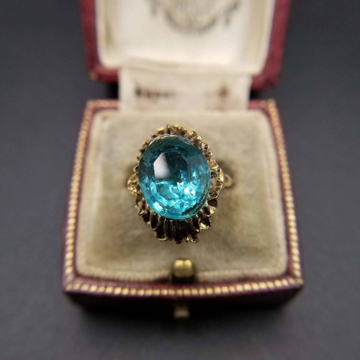 ロンドンブルートパーズカラー フローラル ヴィンテージ リング ゴールドトーン 指輪 コスチュームジュエリー エレガント Y6-N②(その他)｜売買されたオークション情報、yahooの商品情報 ...