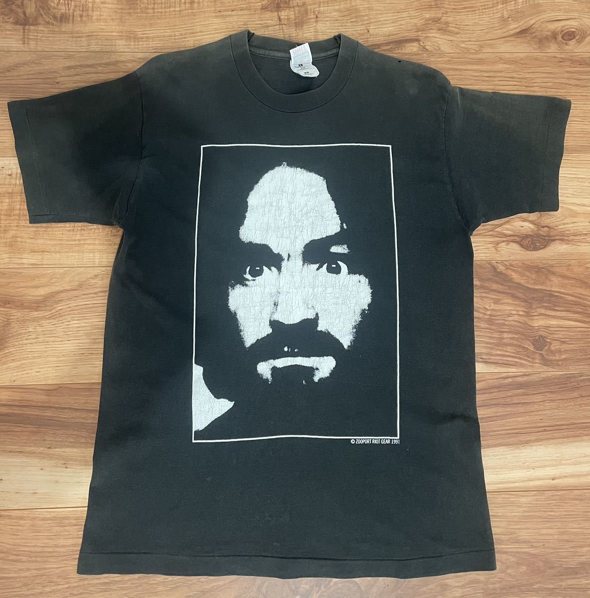 代購代標第一品牌－樂淘letao－90s ヴィンテージ チャールズマンソン Tシャツ ビンテージ ムービー 映画 マンソン カートコバーン サンタクルーズ パウエル プロモ