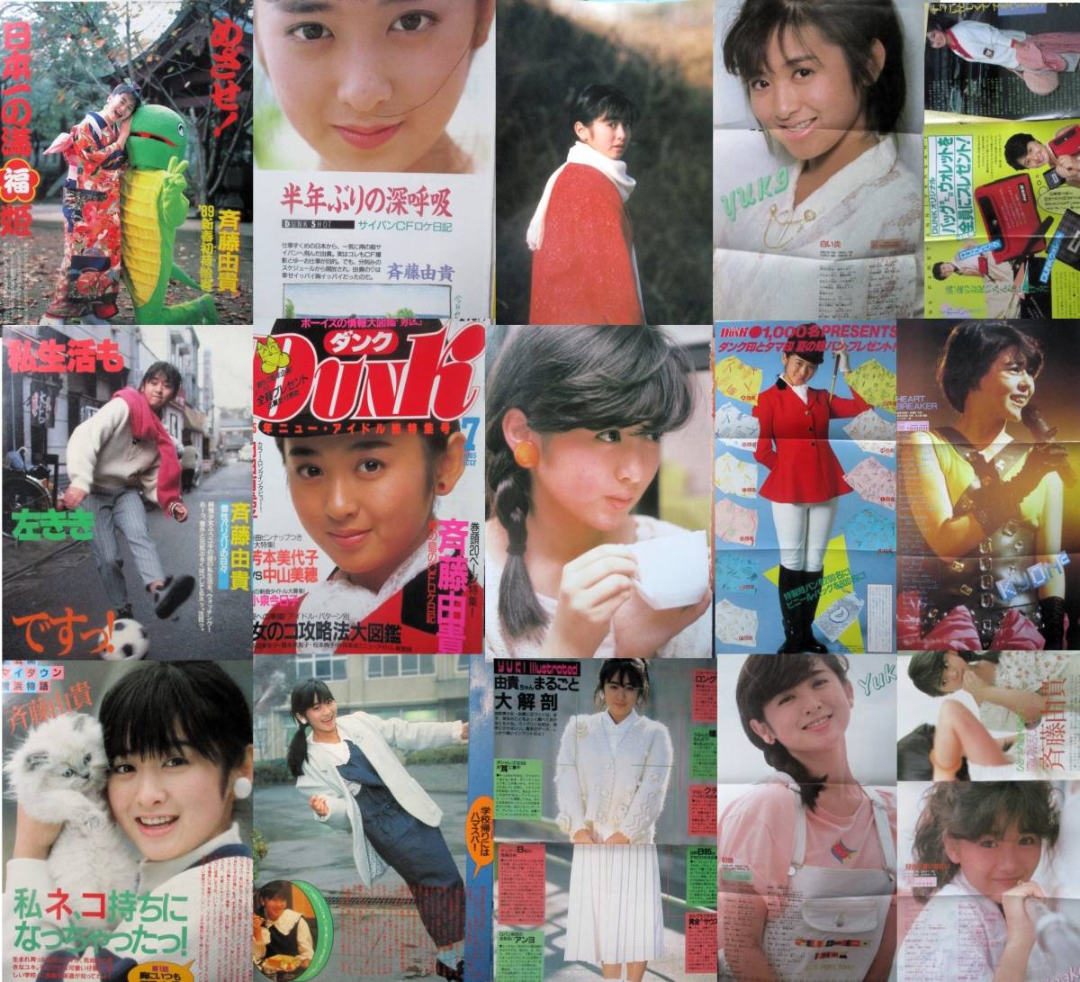 斉藤由貴切り抜き68枚ピンナップ 小泉今日子森恵本田美奈子尾崎豊井森美幸長山洋子銀色夏生木内まさこ野村真美田中美佐子石野陽子その他|売買されたオークション情報、yahooの商品情報を