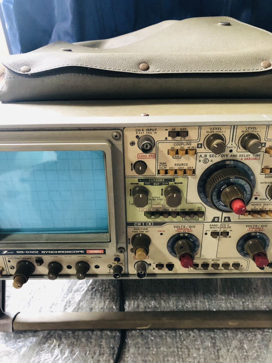iwatsu SS-6122 SYNCHROSCOOPE 100MHz シンクロ オシロスコープ プローブ有り(その他)｜売買されたオークション情報、yahooの商品情報をアーカイブ公開 ...