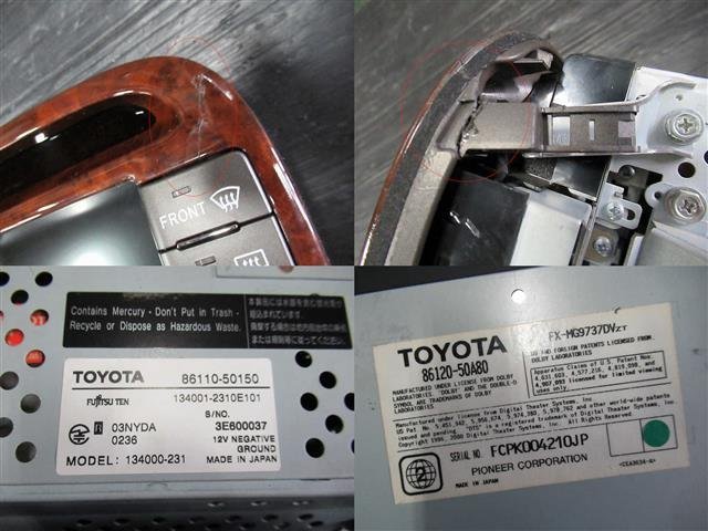 Yahoo!オークション - トヨタ 30 UCF30 UCF31 セルシオ 後期 純正 ナビ...