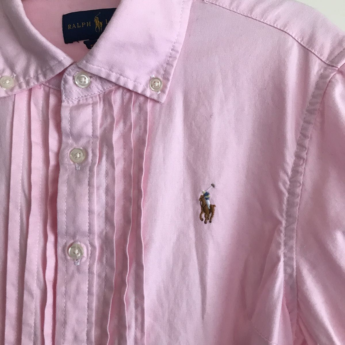 RALPH LAUREN ラルフローレン 半袖ワンピース オックスフォード RALPH LAUREN ラルフローレン 半袖ワンピース オックスフォード