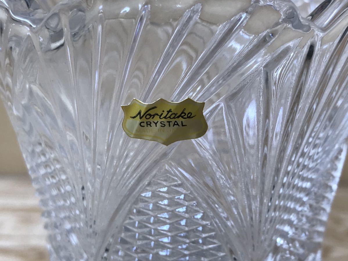 代購代標第一品牌－樂淘letao－mJ 60 Noritake CRYSTAL ノリタケ クリスタル 花瓶 花器 フラワーベース 花入 花生 インテリア 飾り ガラス ※外箱なし