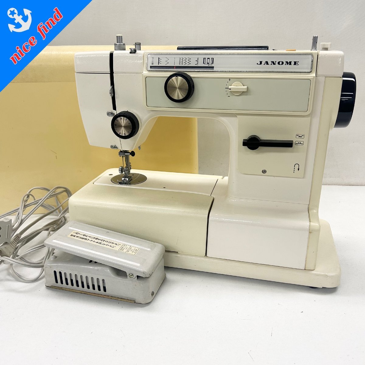 Yahoo!オークション - 通電OK ジャノメ JANOME model 620 ミシン 手工...