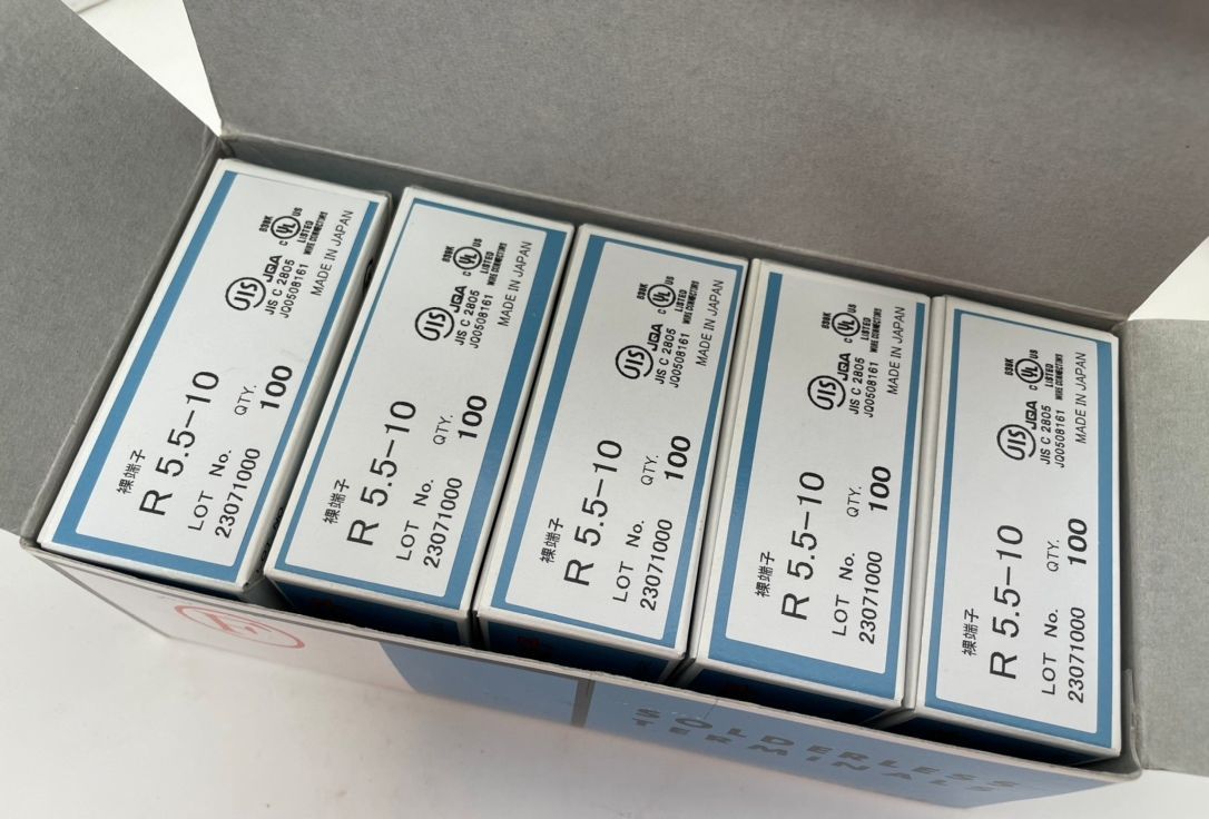 代購代標第一品牌－樂淘letao－冨士端子 圧着端子 裸端子 R5.5-10 100個入×5箱 計500個 未使用品