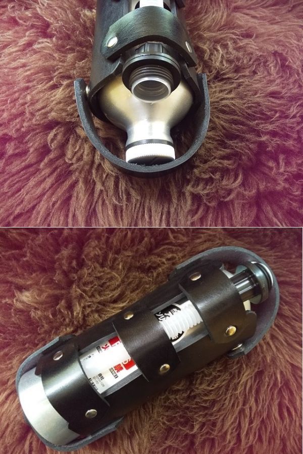 Yahoo!オークション - メルテックFK-06(1L携行缶)＆レザーホルダーセッ...