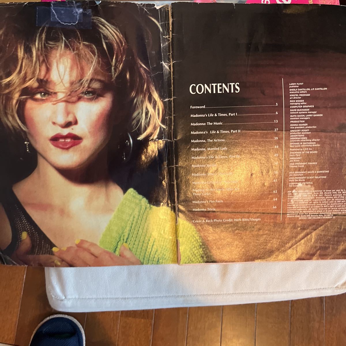 マドンナ1990年発行特集ヴィンテージ オールド ビィンテージブック 写真多数 Madonna 送料無料 お値打ち品 綺麗傑作最高品 送料無料|代購幫
