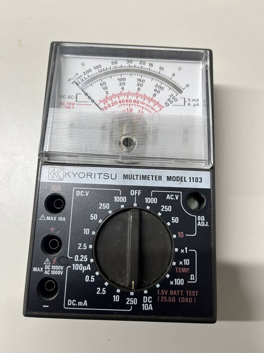 Yahoo!オークション - KYORITSU 共立 マルチテスター MODEL 1103 アナ...