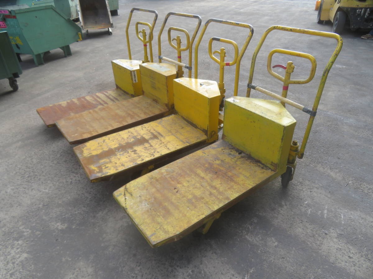 Yahoo!オークション - 油谷 №8007 油圧台車 運搬車 ハンドリフト 耐 ...