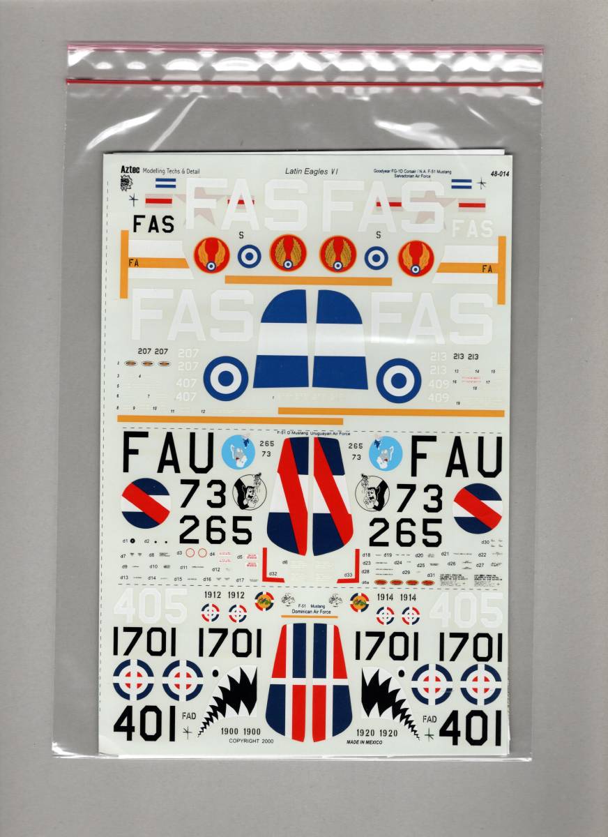 Aztec Decal 48-014 Latin Eagles VI(アメリカ)｜売買されたオークション情報、yahooの商品情報をアーカイブ公開 - オークファン（aucfan.com）