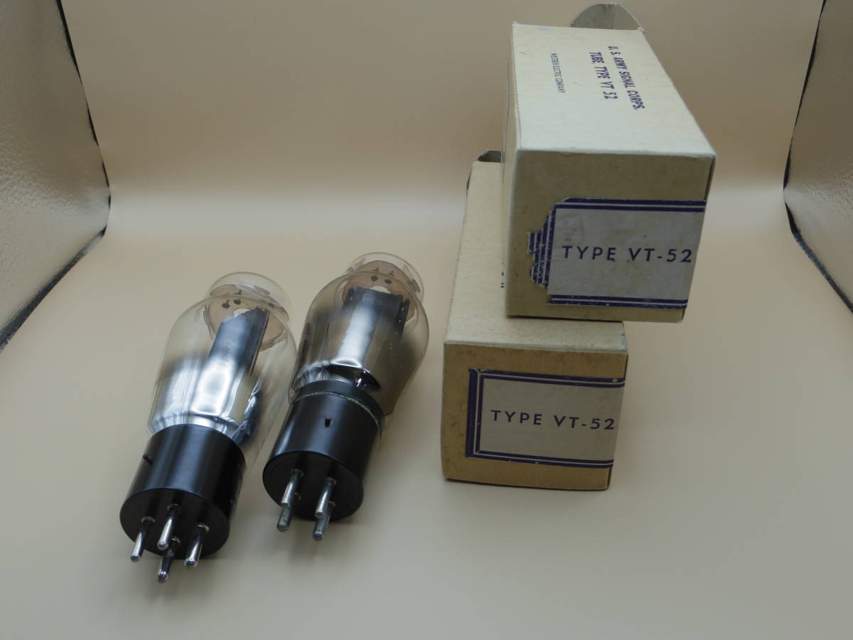 Yahoo!オークション - Western Electric VT-52 刻印 2本 セット元箱入り
